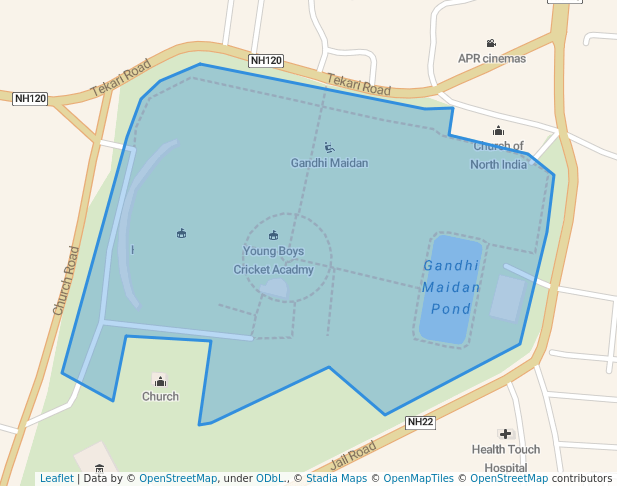 Gandhi Maidan in Gaya | Map and Routes