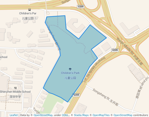 Children's Park in Shen Zhen Shi | Map and Routes