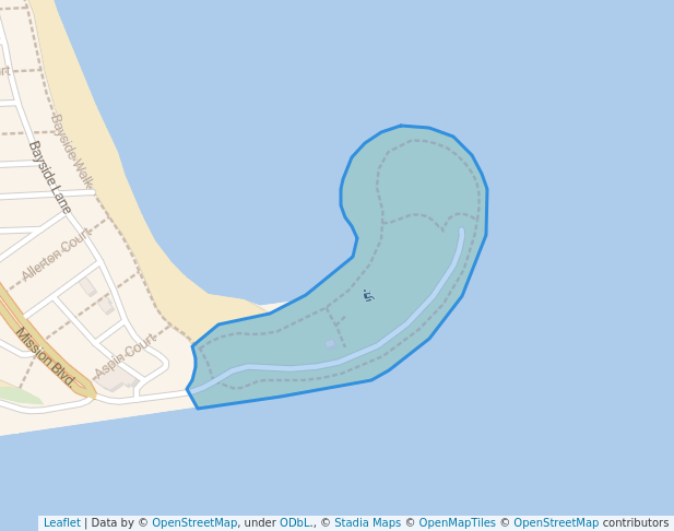 Mission Point - Mission Bay Park in San Diego | Map and Routes
