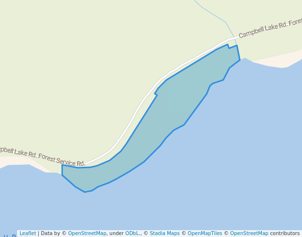 Campbell Lake Recreation Site in Quathiaski Cove | Map and Routes