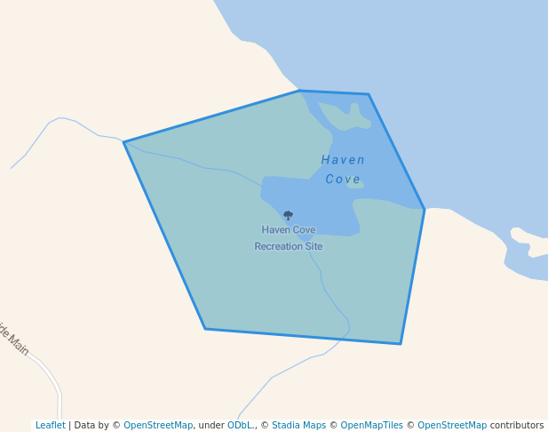 Haven Cove Recreation Site in Esperanza | Map and Routes