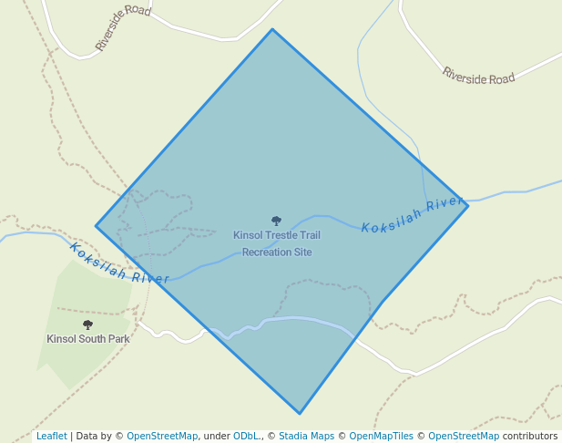 Kinsol Trestle Trail Recreation Site in Duncan | Map and Routes