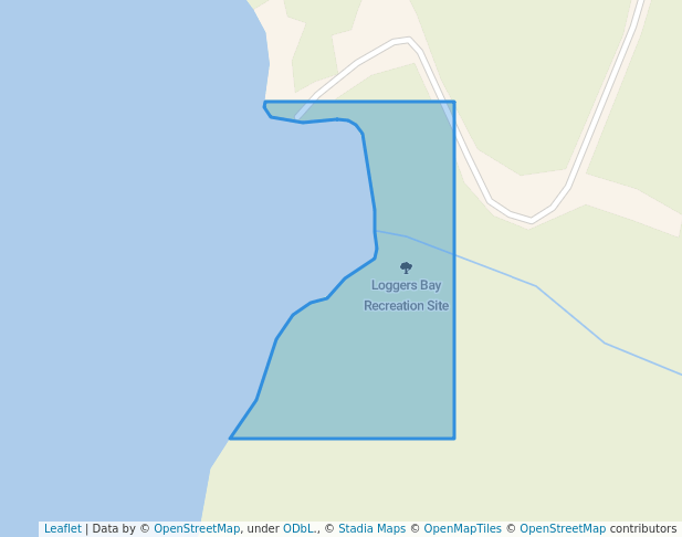 Loggers Bay Recreation Site in Heriot Bay | Map and Routes