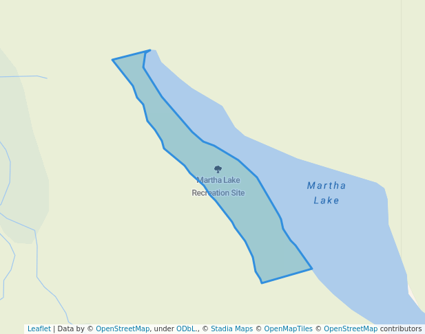 Martha Lake Recreation Site in Heriot Bay | Map and Routes