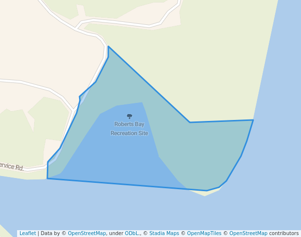 Roberts Bay Recreation Site in Campbell River | Map and Routes