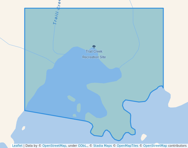 Trail Creek Recreation Site in Chamiss Bay | Map and Routes