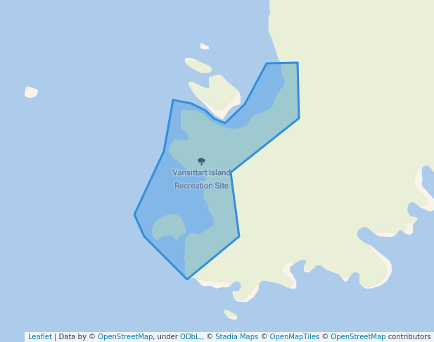Vansittart Island Recreation Site in Port Hardy | Map and Routes