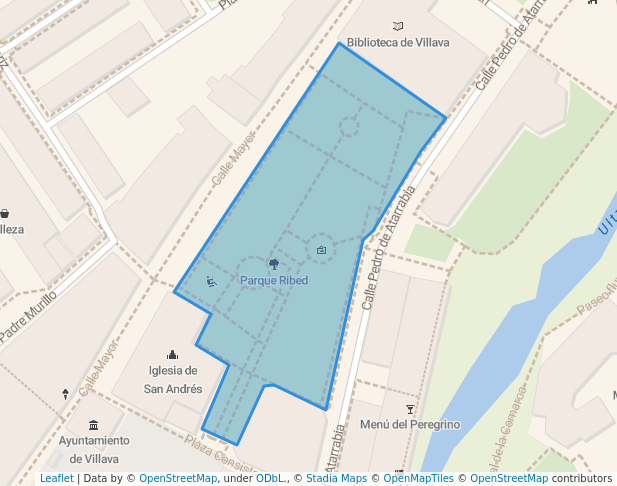 Parque Ribed in Villava | Map and Routes