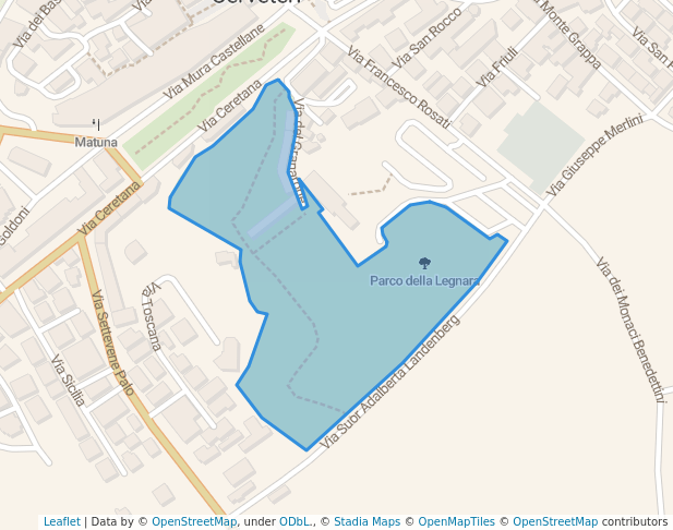 Parco della Legnara in Cerveteri | Map and Routes