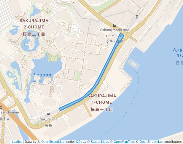 Sakurajima-Kita Park in Osaka | Map and Routes