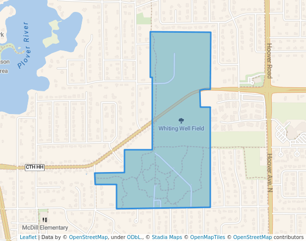 Whiting Well Field in Stevens Point | Map and Routes