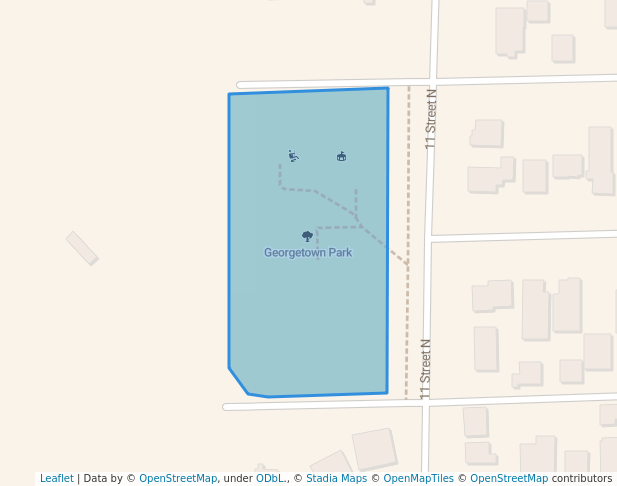 Georgetown Park in Lethbridge | Map and Routes