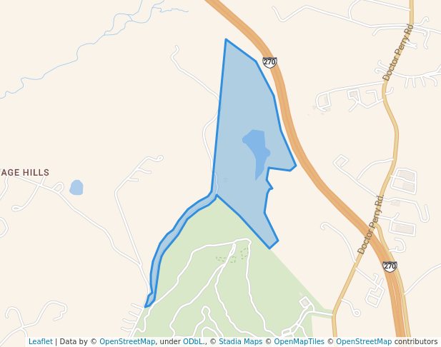Urbana Lake Fish Management Area in Frederick | Map and Routes