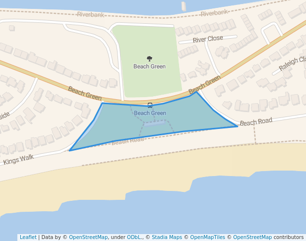 Beach Green in Shoreham-by-Sea | Map and Routes