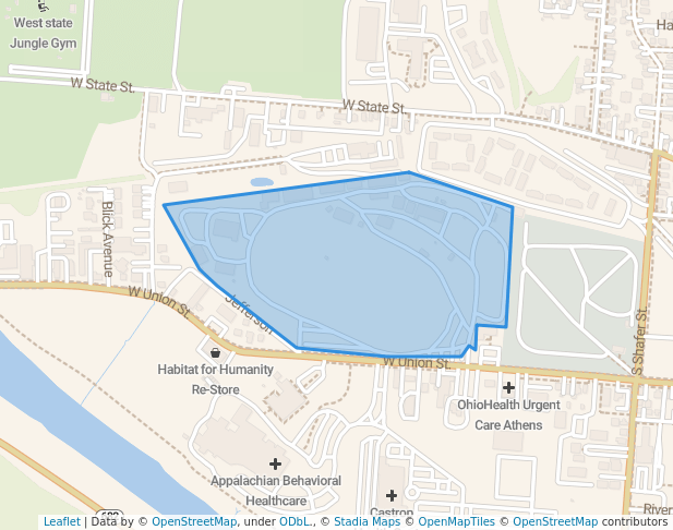 Athens County Fairgrounds in Athens | Map and Routes