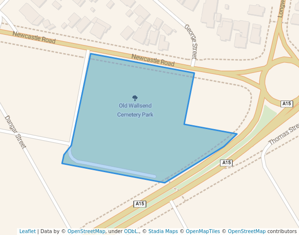 Old Wallsend Cemetery Park in Wallsend | Map and Routes