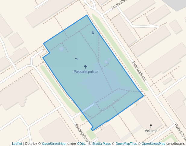 Pakkarin puisto in Turku | Map and Routes