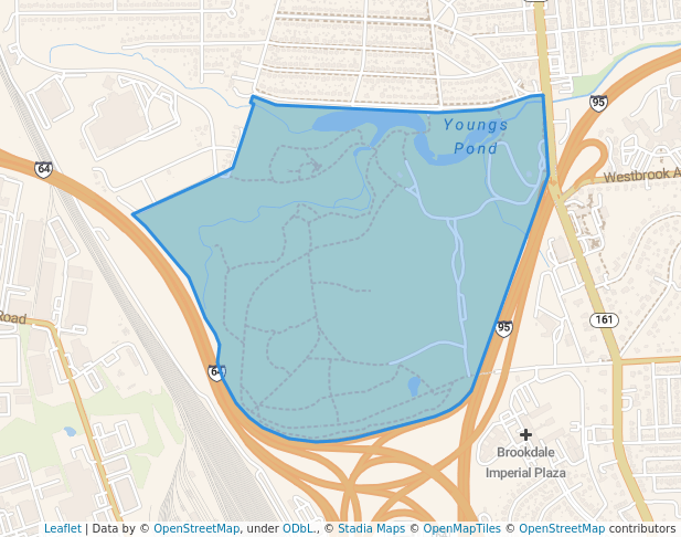 Bryan Park in Richmond | Map and Routes