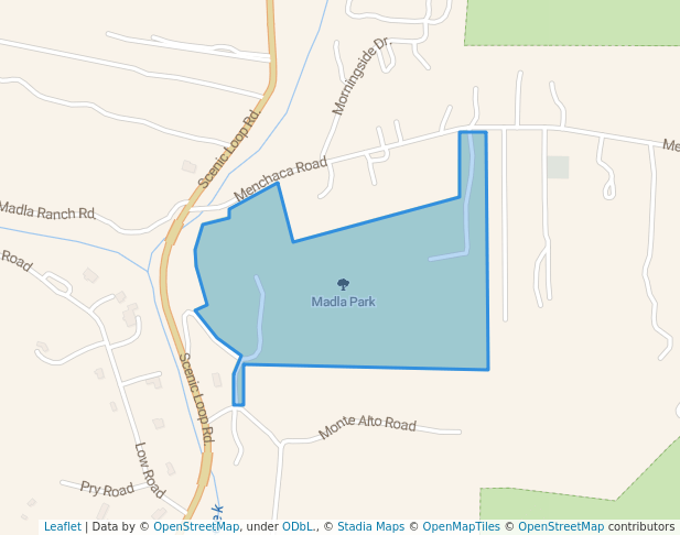 Madla Park in Helotes | Map and Routes