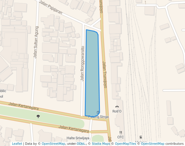 Taman Trunojoyo in Malang | Map and Routes