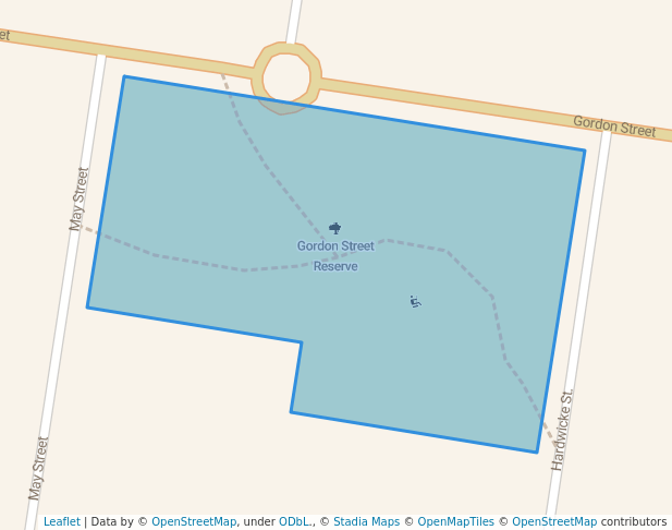 Gordon Street Reserve in Deepdene | Map and Routes