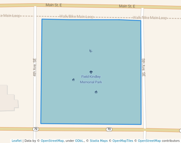 Field Kindley Memorial Park in Gravette | Map and Routes