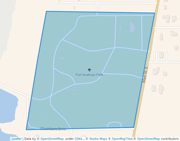 Fort Anahuac Park in Anahuac | Map and Routes