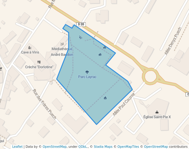 Parc Layrac in Bozouls | Map and Routes