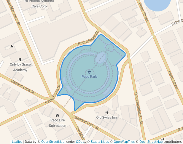 Paco Park in Manila | Map and Routes