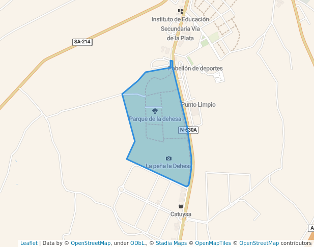Parque de la dehesa in Guijuelo | Map and Routes
