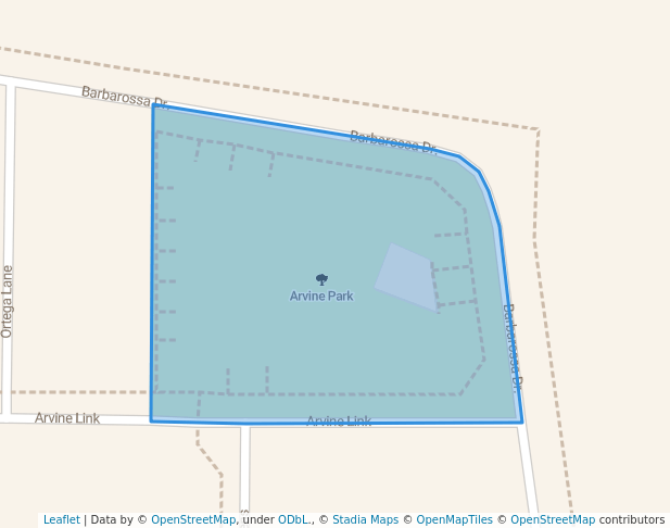 Arvine Park in Caversham | Map and Routes