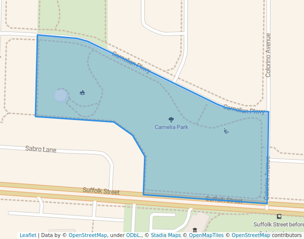 Carnelia Park in Caversham | Map and Routes