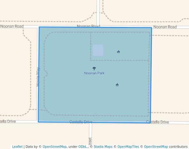 Noonan Park in Caversham | Map and Routes