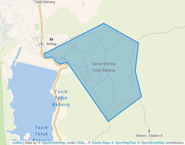 Telok Bahang Forest Park in Tanjung Bungah | Map and Routes