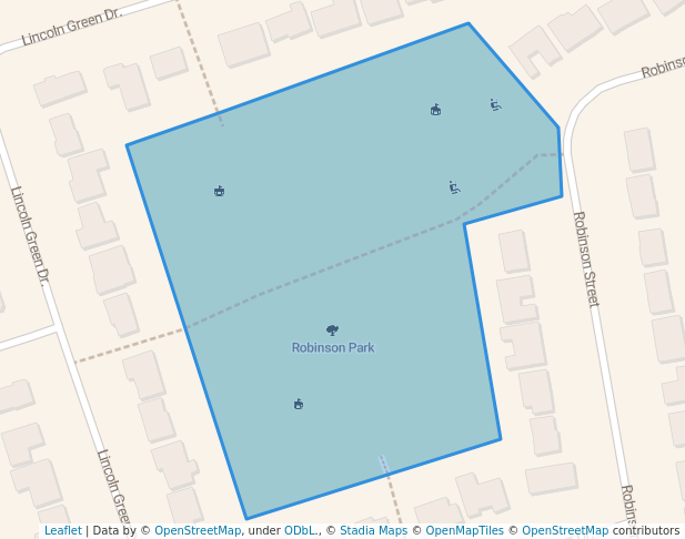 Robinson Park in Markham | Map and Routes