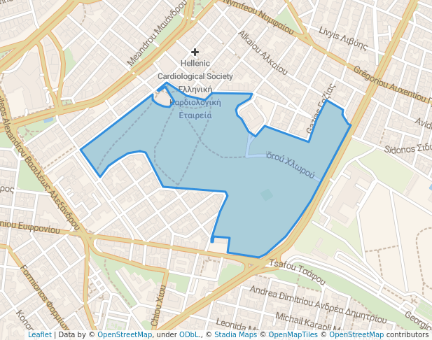 Άλσος Συγγρού in Athina | Map and Routes