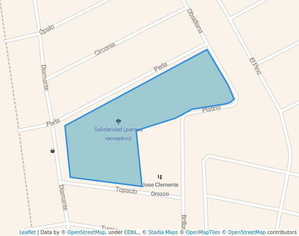 Solidaridad (parque recreativo) in Ocotlán | Map and Routes