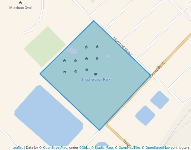 Shepherdson Park in West Lamington | Map and Routes