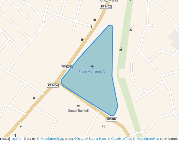 Place Mohamed V in Azemmour | Map and Routes