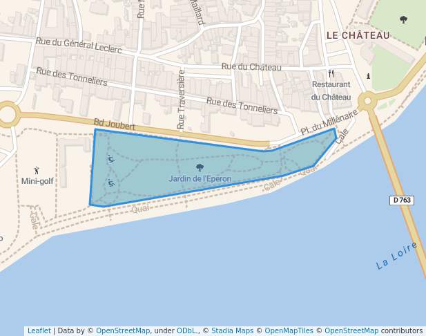 Jardin de l'Eperon in Ancenis-Saint-Géréon | Map and Routes