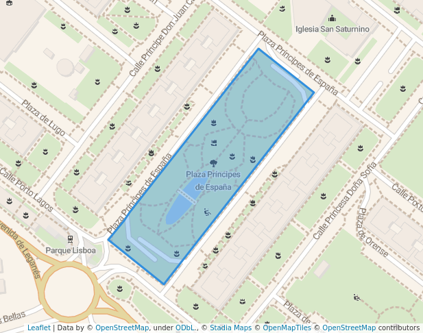 Plaza Príncipes de España in Alcorcón | Map and Routes