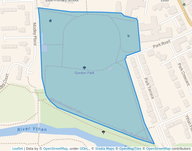 Gordon Park in Ellon | Map and Routes