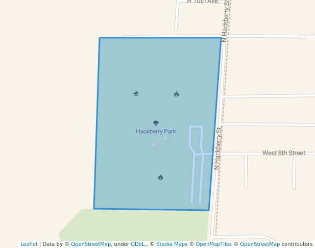 Hackberry Park in Wahoo | Map and Routes