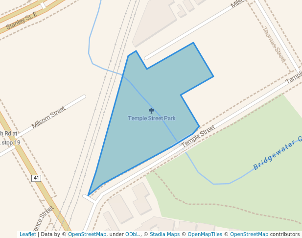 Temple Street Park in Coorparoo | Map and Routes