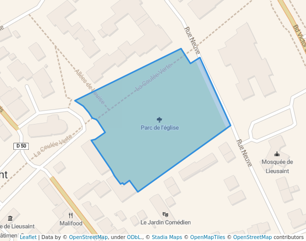 Parc de l'église in Lieusaint | Map and Routes