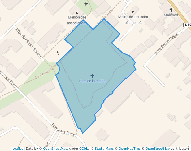 Parc de la mairie in Lieusaint | Map and Routes