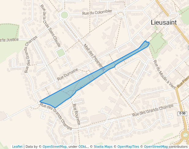 Parc de la Coulée Verte in Lieusaint | Map and Routes