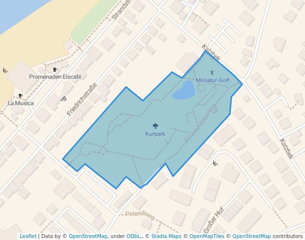Kurpark in Laboe | Map and Routes