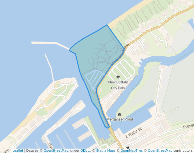 New Buffalo City Park in New Buffalo | Map and Routes