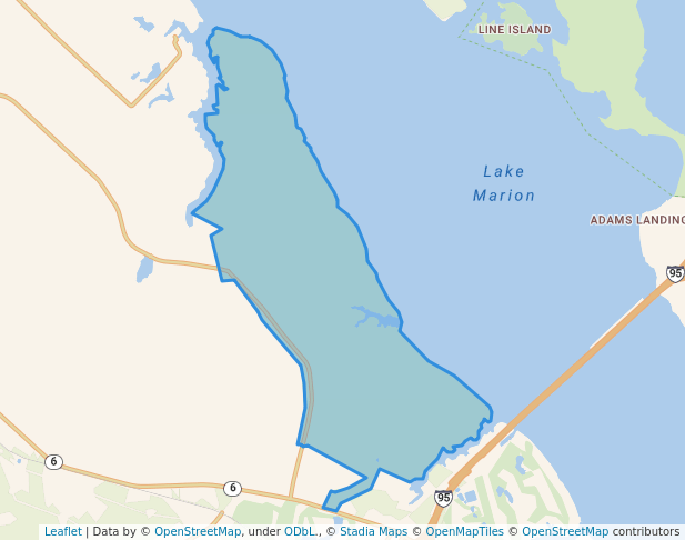 Santee State Park in Santee | Map and Routes